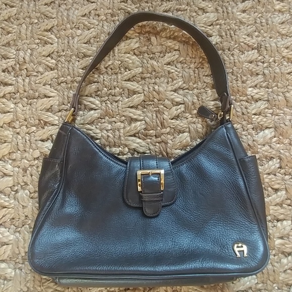 Aigner | Bags | Vintage Aigner Leather Bag | Poshmark